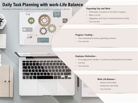 Daily Task Planning With Work Life Balance Ppt Powerpoint Presentation Gall
