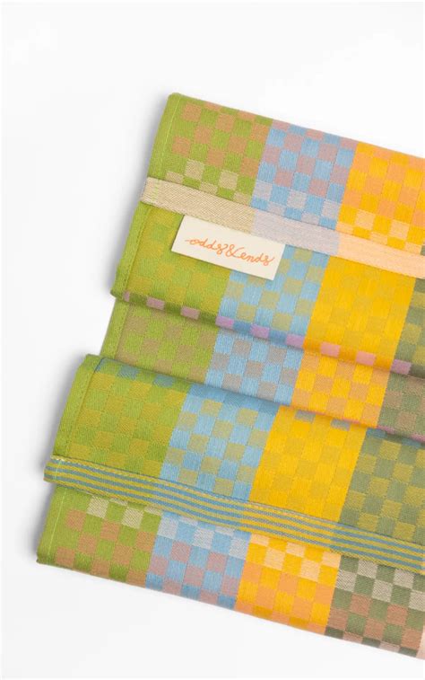 Tea Towel 87a Checkered Check Foekje Fleur