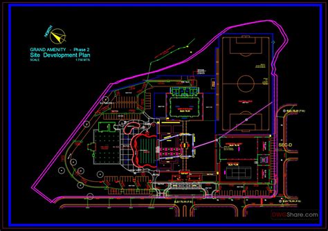 Resort Site Plan And Drainage Reflection Free Autocad Drawings Free Cad Blocks Download Dwg