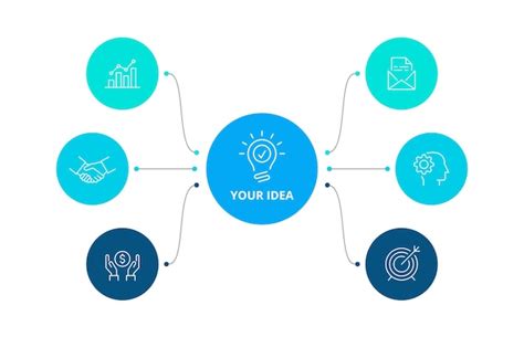Premium Vector Flowchart Infographic Template With 6 Steps Or Options Vector Business Template