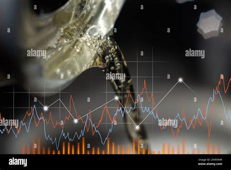 Growth Chart Beer Production Soda Sales Open Lid Cans Of Aluminum Beverage Cans Macro Stock