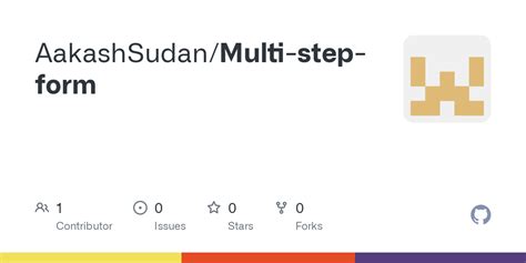 GitHub AakashSudan Multi Step Form