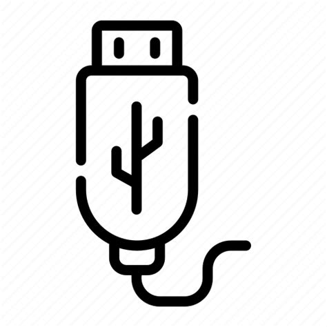Usb Connetion Device Equipment Electronics Electronic Digital Icon Download On Iconfinder