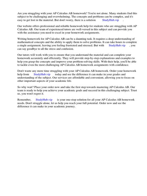 ap calculus ab homework pdf advanced placement calculus