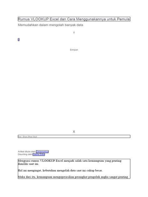 Rumus Vlookup Pada Excel Pdf