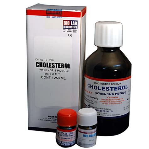 Cholesterol Total Wybenga Manual With Hdl Ppt Reagent Cholestrol Total Kit Biolab Diagnostics
