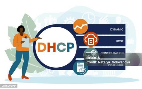 Dhcp Dynamic Host Configuration Protocol Stock Illustration Download Image Now Abbreviation
