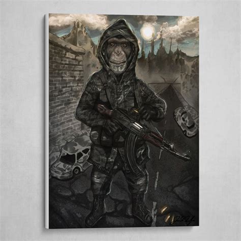 Apocalypse Ape Soldier By Jason M Mcafee