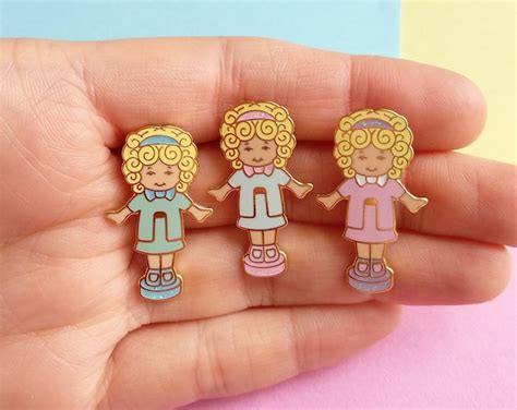 Polly Pocket Doll Polly Pocket Dolls Hard Enamel Pin Pins Etsy