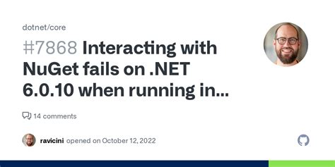Interacting With NuGet Fails On NET When Running In Docker With User Issue