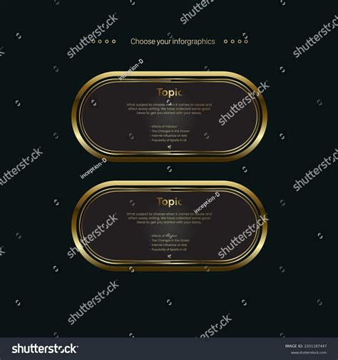 Luxury Buttons Template Design Rounded Option Stock Vector Royalty
