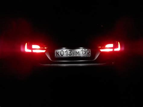 Поставил LED подсветку номера от SKODA Rapid — Volkswagen Jetta VI, 1,6 ...
