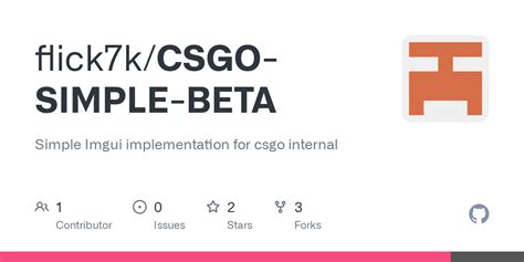 GitHub Flick K CSGO SIMPLE BETA Simple Imgui Implementation For Csgo Internal