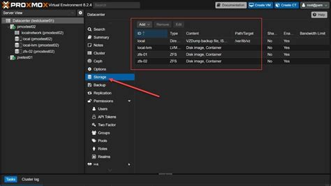 Proxmox Create Iso Storage Location Disk Space Error Virtualization Howto
