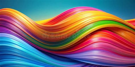Abstract Colorful Waves Background Ai Generative Stock Illustration Illustration Of Background