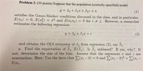 solved problem 3 30 points suppose that the population