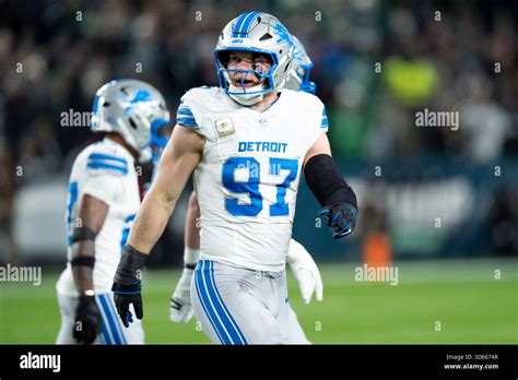 Detroit Lions Defensive Edge Aidan Hutchinson Looks On During An Nfl