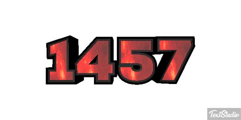 1457 Number Animated  Logo Designs