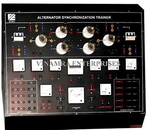 Vinamra Enterprises Alternator Synchronization Trainer Kit Ve 3875