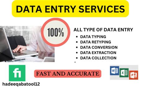 Do All Types Of Word Excel Ppt Data Entry Data Conversion Data