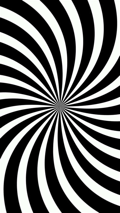 Moving Through Rotating Spiral Hypnosis Concept In Minimal Style