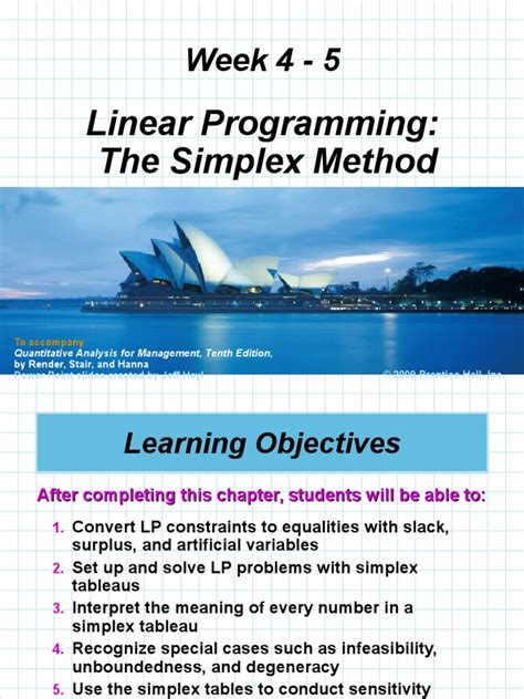 Mk 04 05 Linear Programming The Simplex Method Pdf Mathematical Optimization Linear