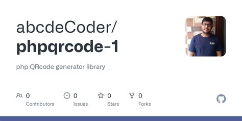 Github Abcdecoderphpqrcode 1 Php Qrcode Generator Library