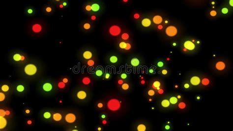 animated abstract background floating bokhe lights stock footage