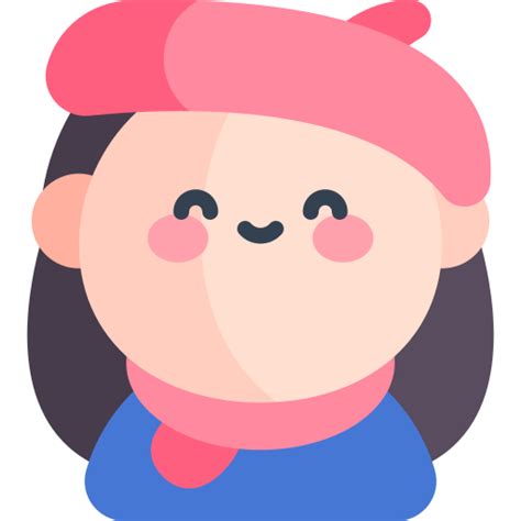 French Kawaii Flat Icon