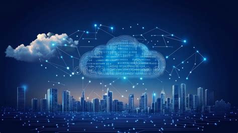binary code in a digital cloud for ai cloud computing infrastructure