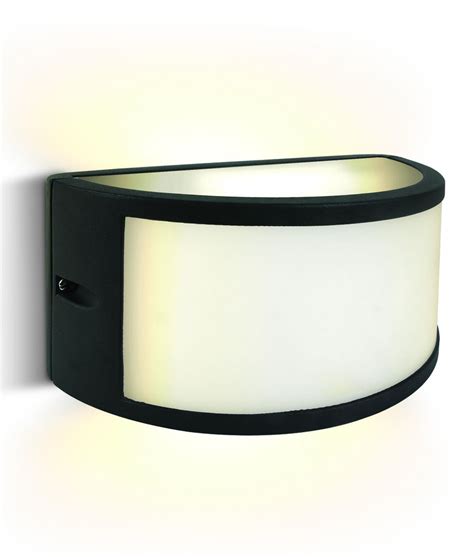 One Light 67474banw Anthracite Led Wall Light 10w Ww Ip54 230v