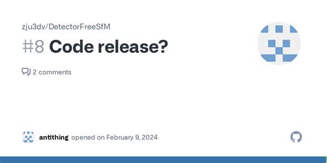code release · issue 8 · zju3dv detectorfreesfm · github