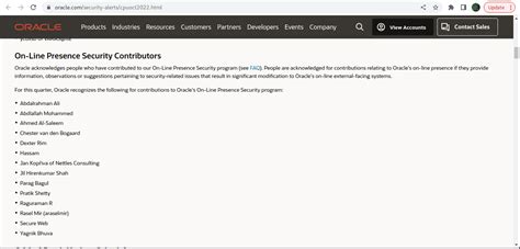 How I Identified And Reported Vulnerabilities In Oracle And The Rewards Of Responsible