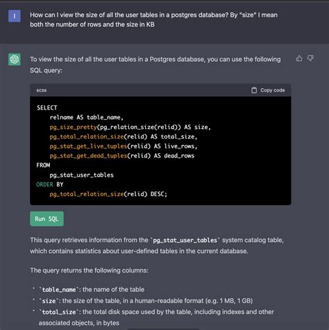 Databases And Ai Running Sql Commands Directly From Chat Gpt
