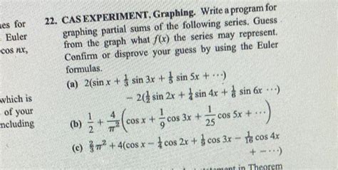 Solved Assignment Using Mathematica Graph The Partial Sums