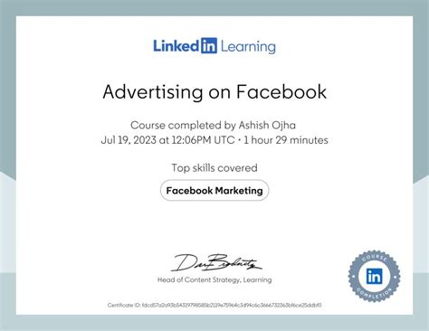 Ashish Ojha On Linkedin Certificate Of Completion
