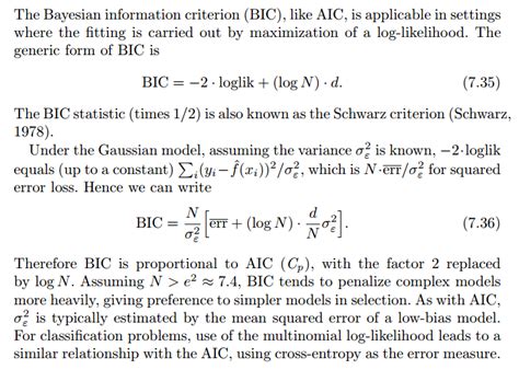 Machine Learning The Bayesian Information Criterion Bic Under The