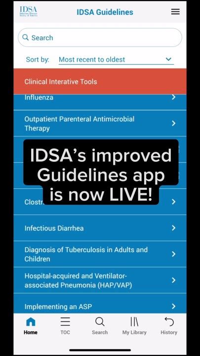 The Idsa Guidelines App Is New And Improved Tersilia Garcia