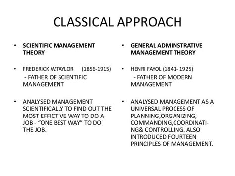 classical approach 2