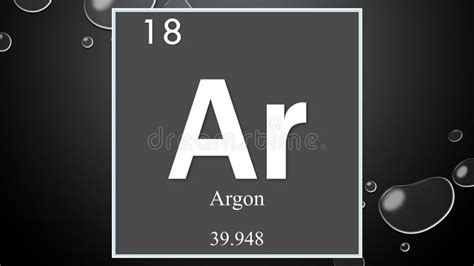 Argon Chemical Element Stock Illustration Illustration Of Science