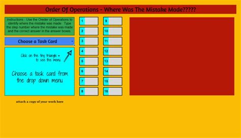 Order Of Operations Error Analysis Puzzle Reveal By Jan Dayton