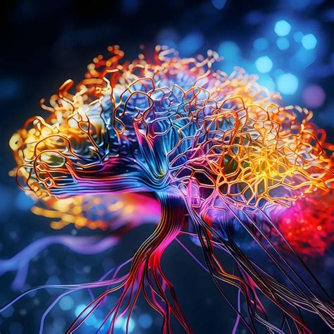 Premium AI Image Neural Networks Emulating The Human Brain