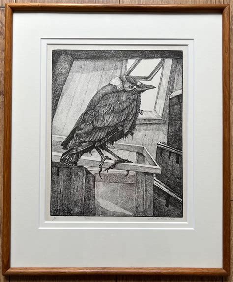 Chris Le Roy Litho Van Een Jonge Kauw Verkocht Kunstveiling Nl