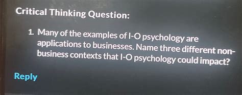 solved critical thinking question many of the examples of