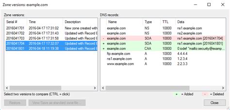 Screen Shots Simple DNS Plus