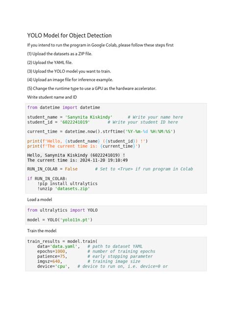 Tugas 1 Object Detection Pdf Computer Architecture Computer Engineering
