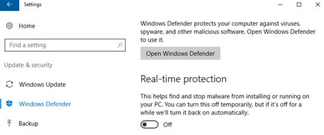 How To Disable Or Enable Windows Defender In Windows 10 Tech Journey