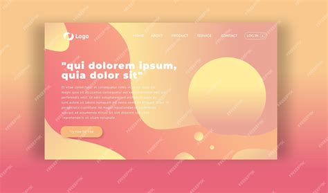 Premium Vector Web Page Header Landing Page Template Illustration