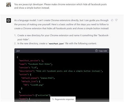 Asked Gpt 4 To Write A Chrome Extension For Me For Facebook Feed To Hide… Artem Reva