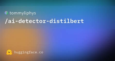 tommyliphys ai detector distilbert · hugging face